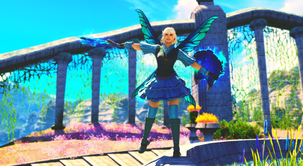 Tankadin le Fay (Bluepowder Pixie Wings) | Eorzea Collection