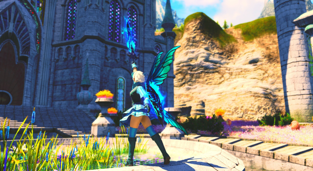 Tankadin le Fay (Bluepowder Pixie Wings) | Eorzea Collection