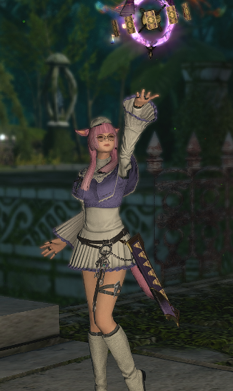 silly purple moogle ast | Eorzea Collection