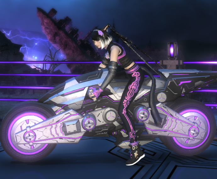 Purple Cyber Biker | Eorzea Collection
