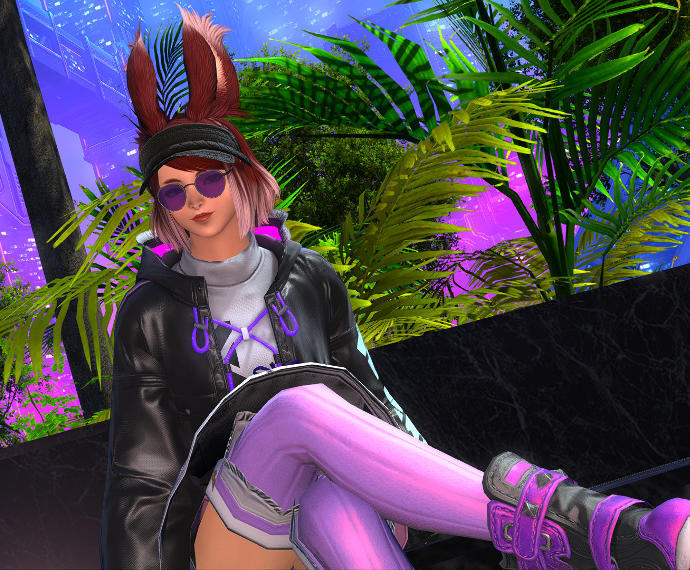 Neon Cyberpunk Healer | Eorzea Collection