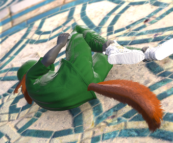 Super Olympian Break-dancer 'Raygun' | Eorzea Collection