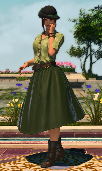 Dapper Casual Shades of Green | Eorzea Collection