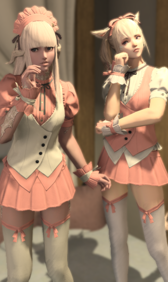 pink ruffles and bows | Eorzea Collection