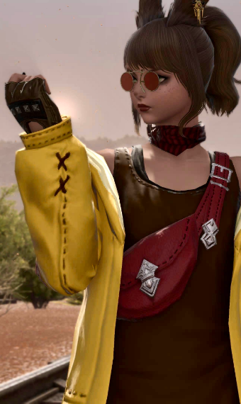 posing on traintracks in the desert to look edgy | Eorzea Collection
