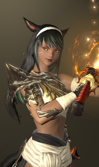 Golden and fiery samurai | Eorzea Collection