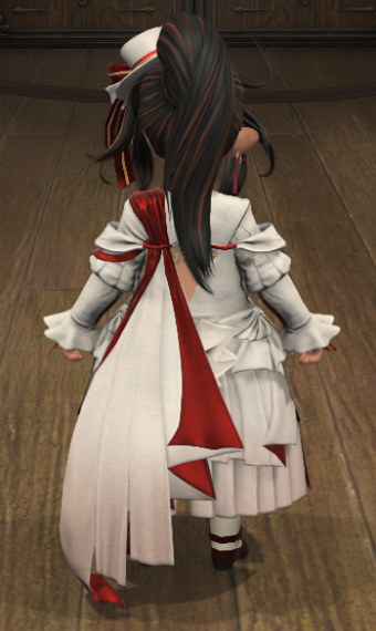 White and red classy lalafell | Eorzea Collection
