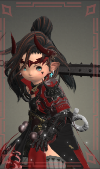 Red oni lalafell | Eorzea Collection