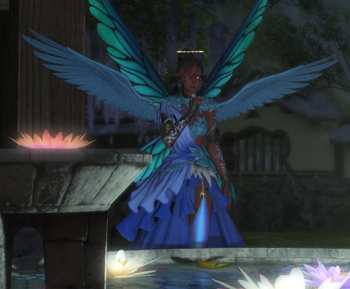 Blue pixie summon | Eorzea Collection