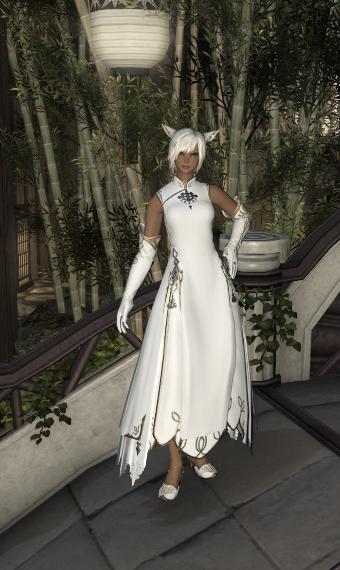 Elegant in white. | Eorzea Collection