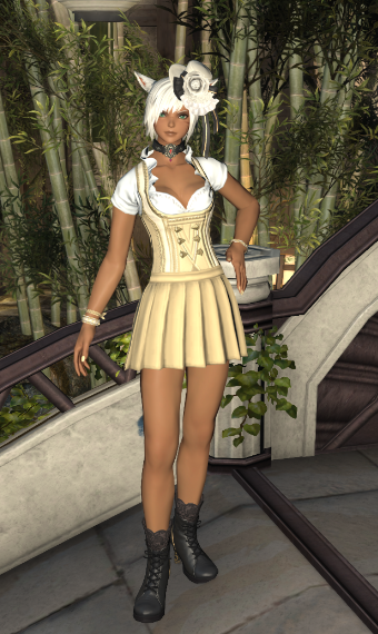 Bone White dirndl | Eorzea Collection