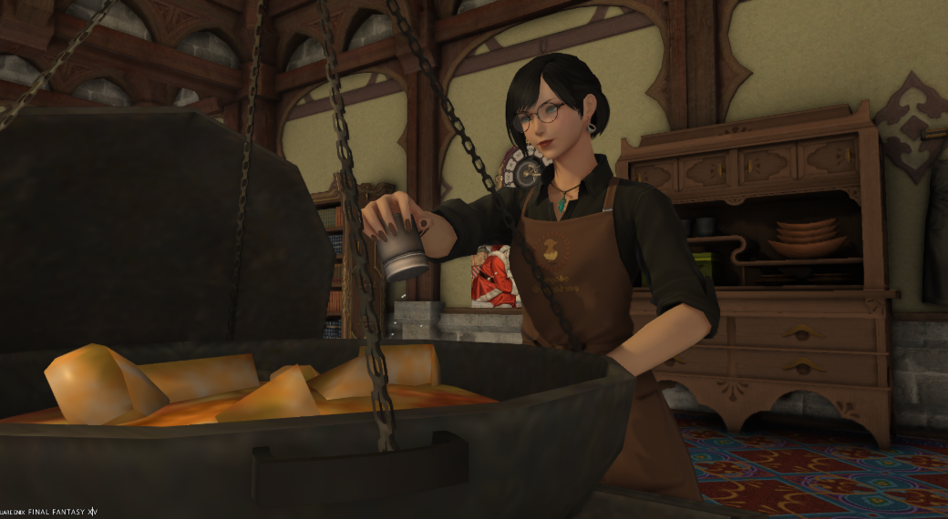 yet another coffee earing barista glam | Eorzea Collection