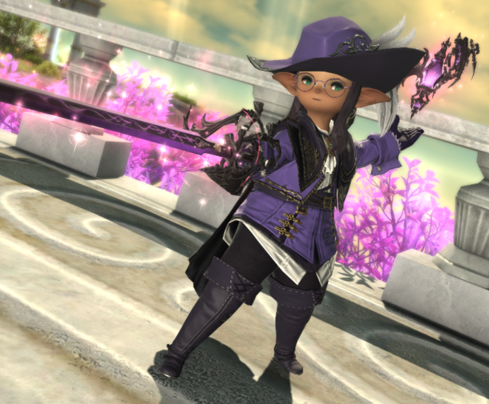 Lala Field Mage - Purple Rose | Eorzea Collection