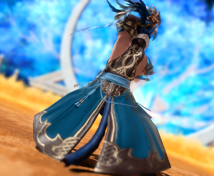 The Blue-Feather Dragon Protector | Eorzea Collection