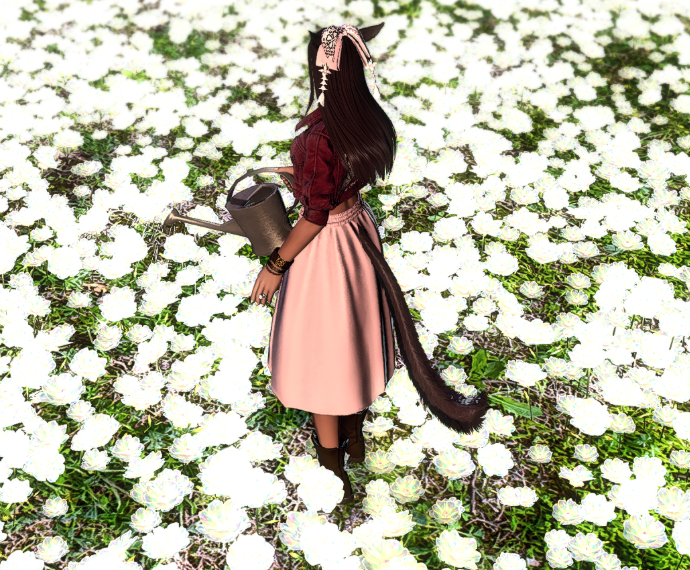 Flower Girl from Another World (Aerith cosplay) | Eorzea Collection