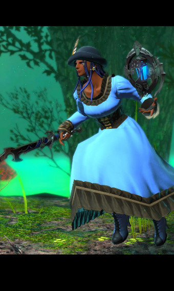 Elegant Fencer in Blue | Eorzea Collection