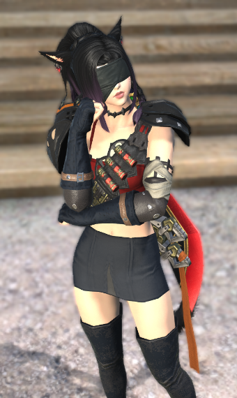 Gorgeous Goth Tank outfit | Eorzea Collection
